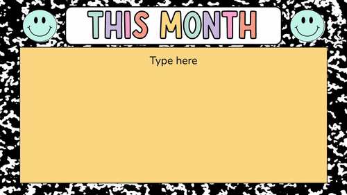 Morning & Daily Slides for Composition Notebook Decor with Must Do May ...