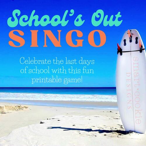 School's Out Singo! | Musical Bingo Game Printable by smart cookie designs