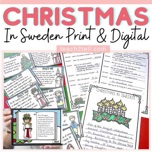 Christmas in Sweden Print & Digital | Winter Holidays Around the World