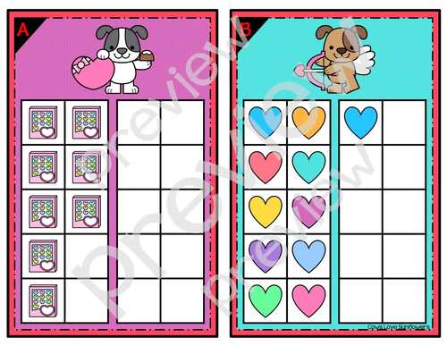 Valentine Dogs - Double Ten Frames Math Scoot Activity 0 to 20 - Teen ...