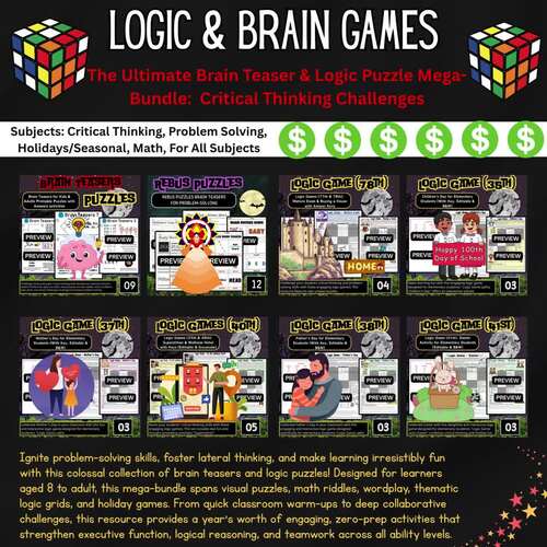 The Ultimate Brain Teaser & Logic Puzzle Mega-Bundle: Winter Critical ...