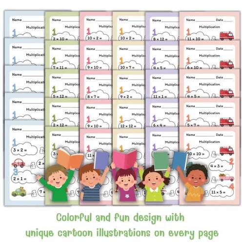 Multiplication Worksheets | Times Tables Practice 2–12 | Fun & Colorful ...