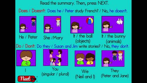 Do | Does | Don’t | Doesn’t | Practice | Reveal Puzzle | BOOM Cards | # ...