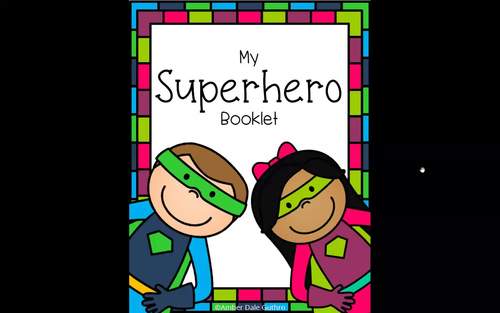 My Superhero Booklet | Printing Practice | Creative Writing | TpT