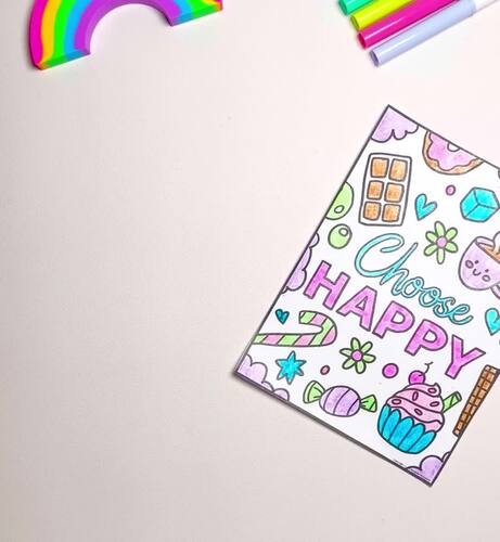 Positivity Coloring Pages | Kids Coloring Book | Coloring Sheets