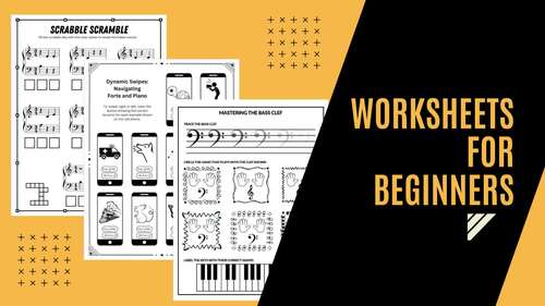 Piano Bundle: Primer 1 Worksheets, Games, Lesson Plans, and More by ...