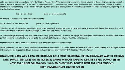 Morphology: Latin Prefixes, Roots & Suffixes- PPT Slides- 73 Roots ...