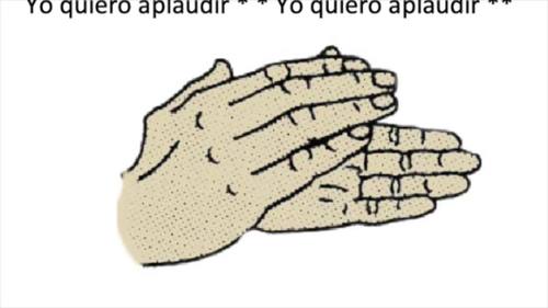 Yo Quiero Aplaudir chant (prepositions of place) – Chant with PDFs, MP3