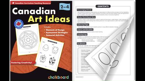 Canadian Art Ideas Grades 2-4 by Chalkboard Publishing | TPT