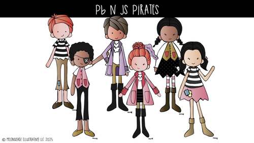 PB n Js clip art, Pirates Mini by Melonheadz Clipart | TPT