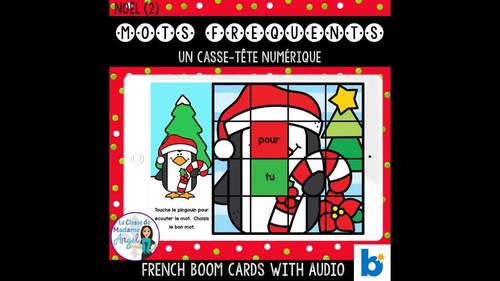 Mots fréquents: French Christmas Sight Word Puzzle Digital Game BOOM ...