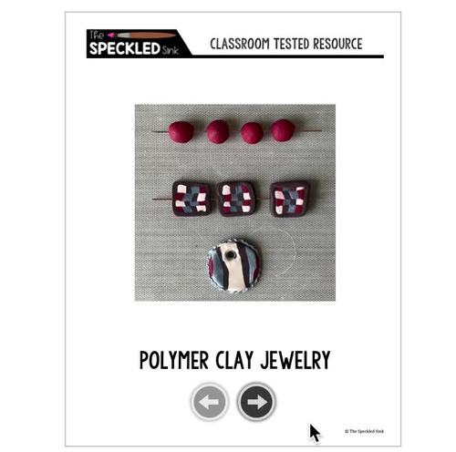 Polymer Clay Jewelry Art Lesson Plans, Videos + Critique. Editable files