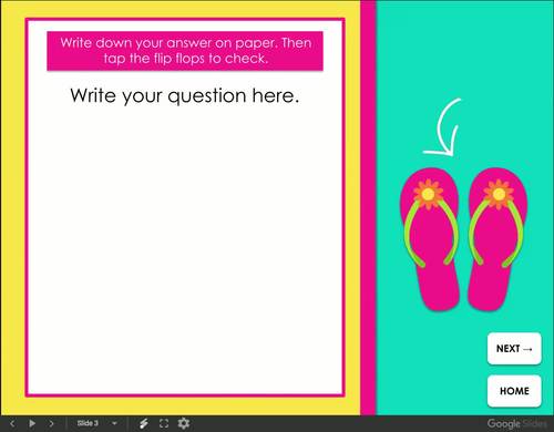 Google Slides PPT Game Template | Digital Editable Self-Checking ...