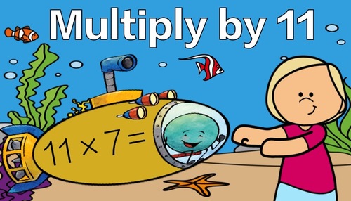 Multiply by 11: Under the Sea Math Brain Break by Move and Groove Math
