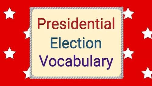 American Presidential Election Vocabulary Boom Cards + 2:00 Video