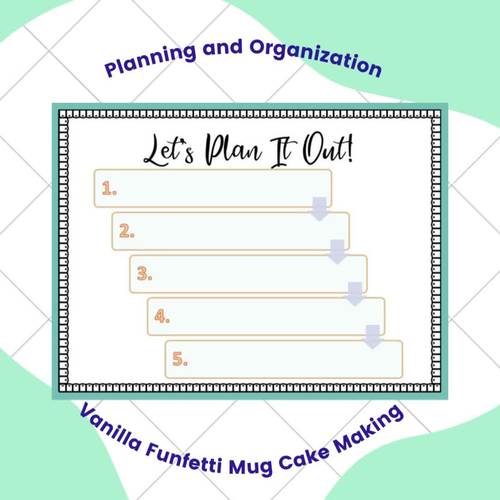 Executive Functions - Vanilla Funfetti Mug Cake Making Sequencing ...