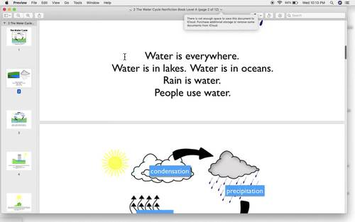 Special Education and Autism Science Unit - Water Cycle Unit and Vocabulary