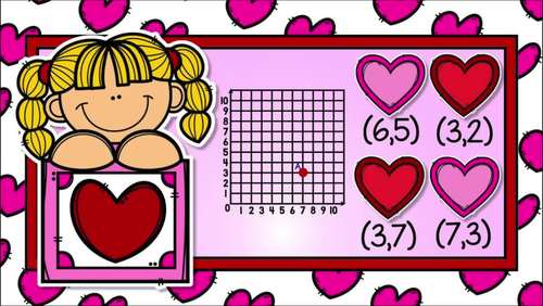 Giggly Games Valentine's Day Graphing GOOGLE SLIDES Distant Learning