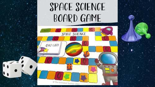 Space Science Activity Board Game Printable Differentiated - Middle School