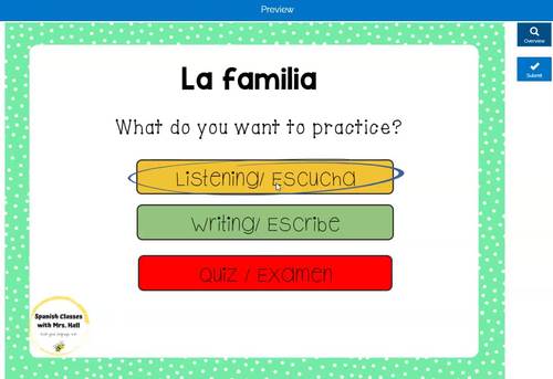 Family in Spanish- La familia en BOOM CARDS by Spanish Classes with Mrs ...