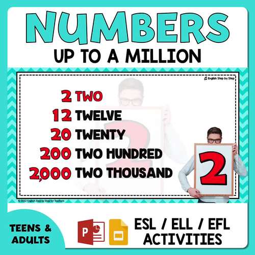 Teaching Numbers up to a Million - ESL Activities for Teens and Adults