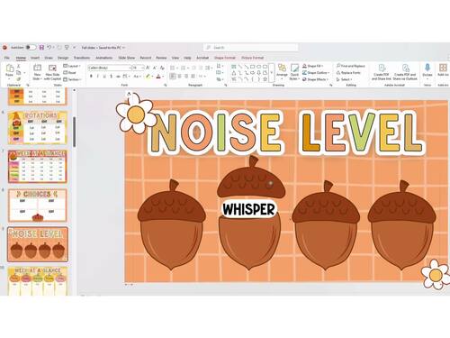 cosy Fall Slides | Autumn editable Presentation | Woodland Daily slides