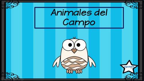 Animales del Campo, vocabulario | Power Point | Spanish Resources