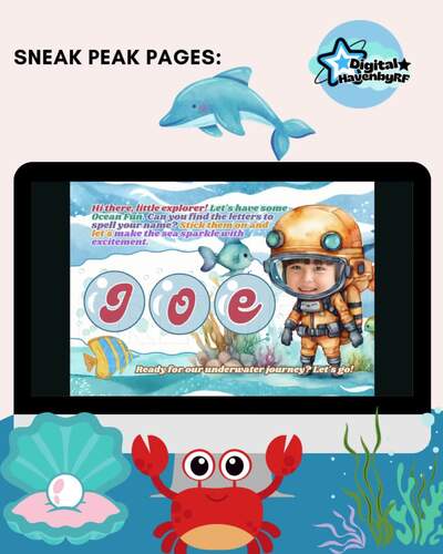 Ocean ABC’s Busy Binders for Toddlers by DigitalHavenbyRF | TPT