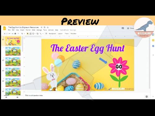 The Easter Egg Hunt Digital Interactive Reward Activity Game for PowerPoint