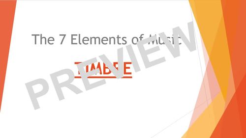 The 7 Elements of Music - Introduction to Timbre by Kreativities by Kristen