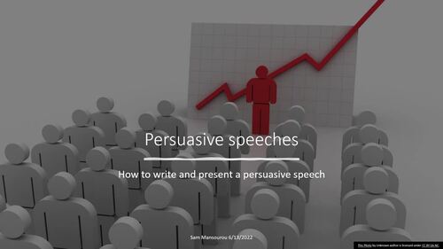 Giving Persuasive Speeches (Grades 3-12) by Public Speaking Classes