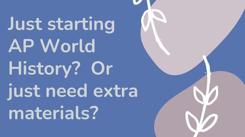 Complete AP World Content Activities | All 9 Units 1200-Present | TPT