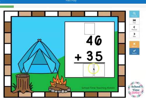 Addition With Regrouping Digital Task Cards - BOOM Cards | TPT