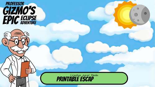 Professor Gizmo's Epic Eclipse Adventure- a printable escape room