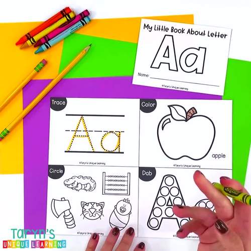 Letter Recognition | Letter Sounds |Alphabet Tracing Mini Books | TpT