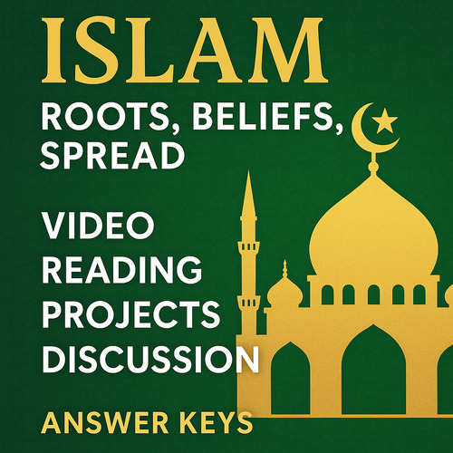 Islam Origins & Beliefs Mega Bundle — Informational Reading, Video ...