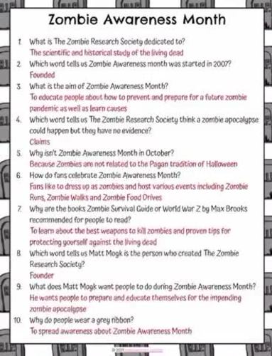 Zombie Guided Reading Bundle by Metacognitive Teacher | TpT