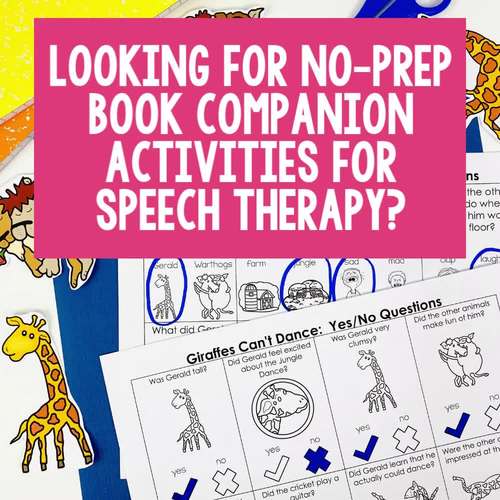 Giraffes Can't Dance Speech Therapy Activities | Boom™ Cards and Print