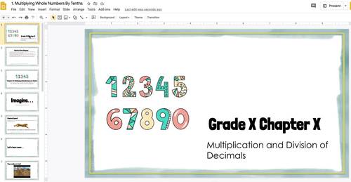 Grade 6 Ontario Math Curriculum | Operations Decimals | Google Slides ...
