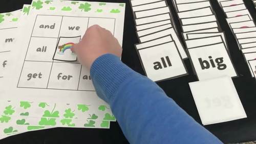 Kindergarten St. Patrick's Day Sight Word Bingo by Ashley Baker | TPT