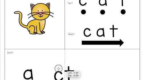 Digital CVC - Tap, Build and Read - Remote Learning by Miss C in K