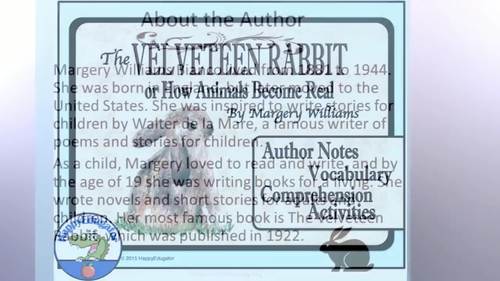 The Velveteen Rabbit PowerPoint with Vocabulary and Comprehension Questions