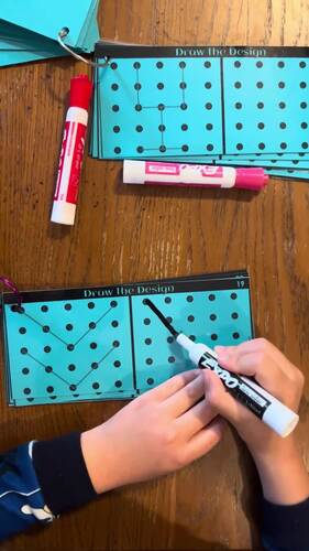 Visual Discrimination Copy and Draw the Pattern Activity Cards | TPT
