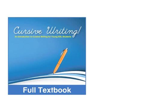 Cursive Handwriting Worksheets ESL ELL Newcomer by Donald's English ...