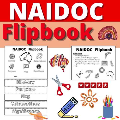 NAIDOC Week Aboriginal Flipbook Activity Australia Flip book by DadsDesigns