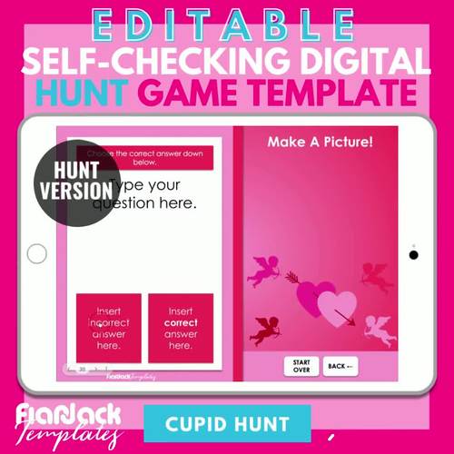 Cupid Hunt Google Slides PowerPoint Editable Game Template | TPT
