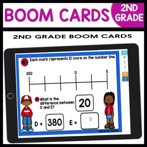 Measuring Units on a Number Line using Boom Cards | TPT