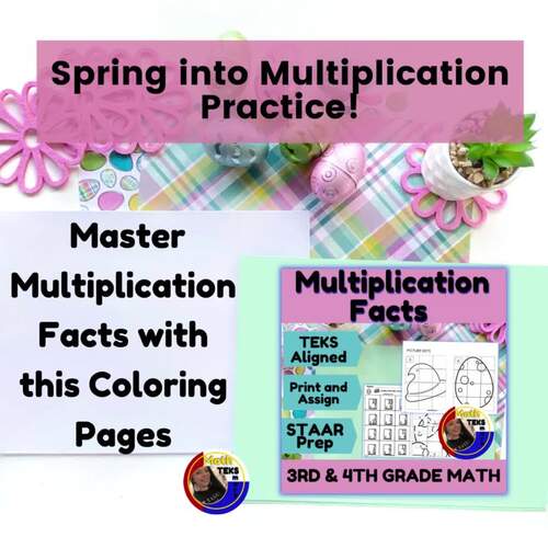 Spring Break Coloring Pages Easter Multiplication Worksheets for 3rd ...