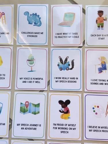 Affirmation Cards for Speech Therapy Kids by SpeechPrints | TPT