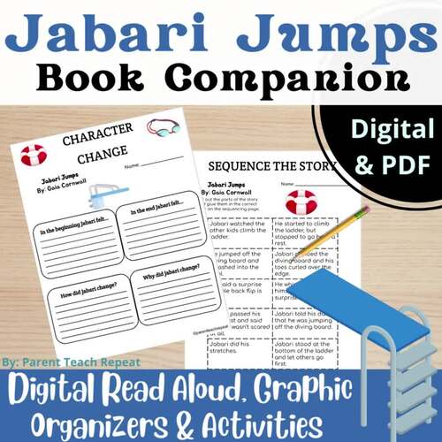Jabari Jumps Book Companion Activities Read Aloud Graphic Organizers